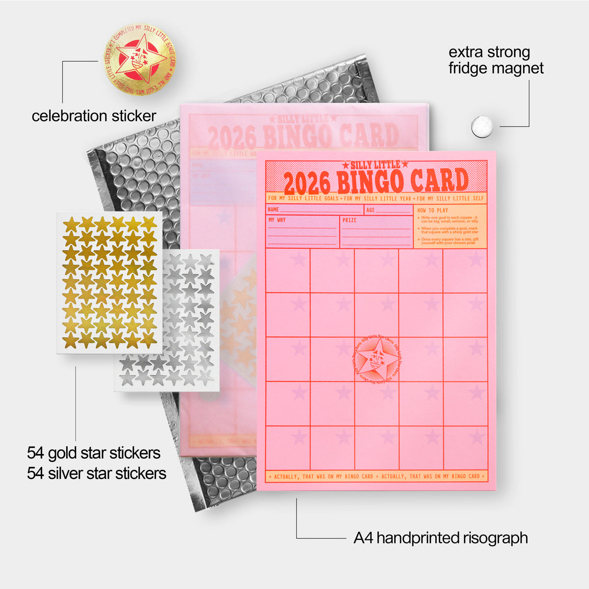 2026 Bingo Card – Silly Little Star Charts